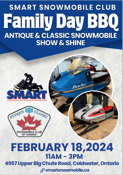 Support your Club! Family Day BBQ – February 18 2024 – Smart Snowmobile