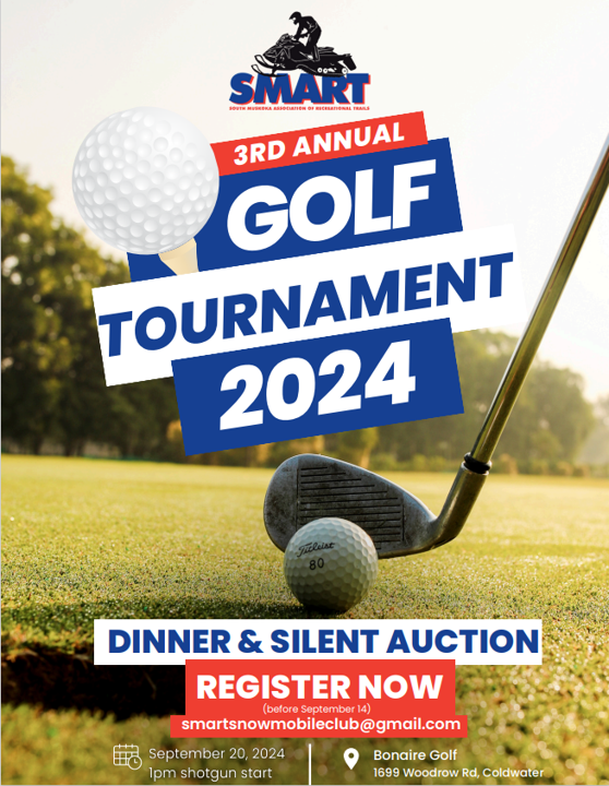 SMART Snowmobile Club – 3rd Annual Golf Tournament – September 20, 2024 ...